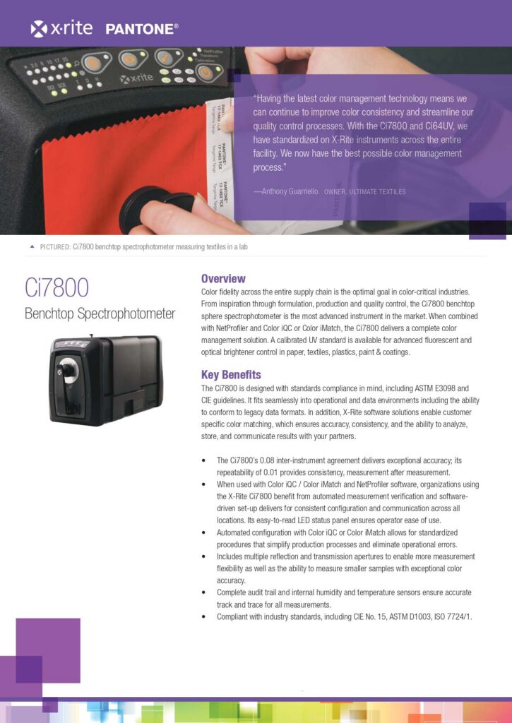 X-rite PANTONE – UFI